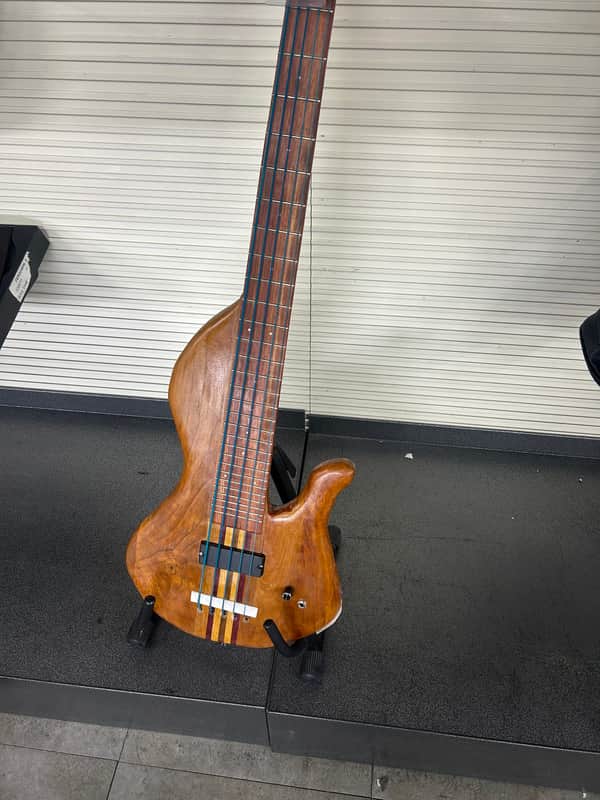 Wishbass Custom 5 sting bass 34” scale with case | Reverb