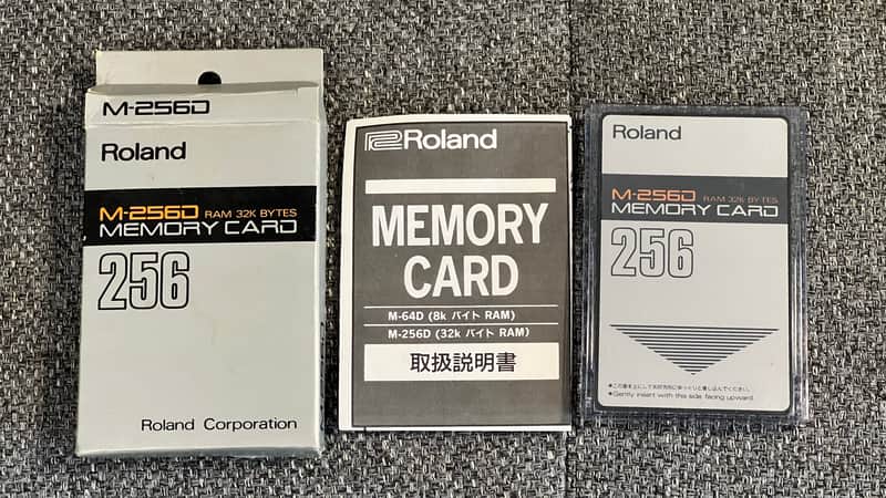 Roland M-256D Memory Card In Original Box | Reverb