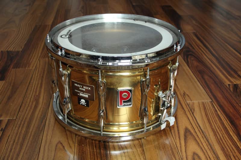 Rare Premier Heavy Rock Nine 14x9 brass snare | Reverb