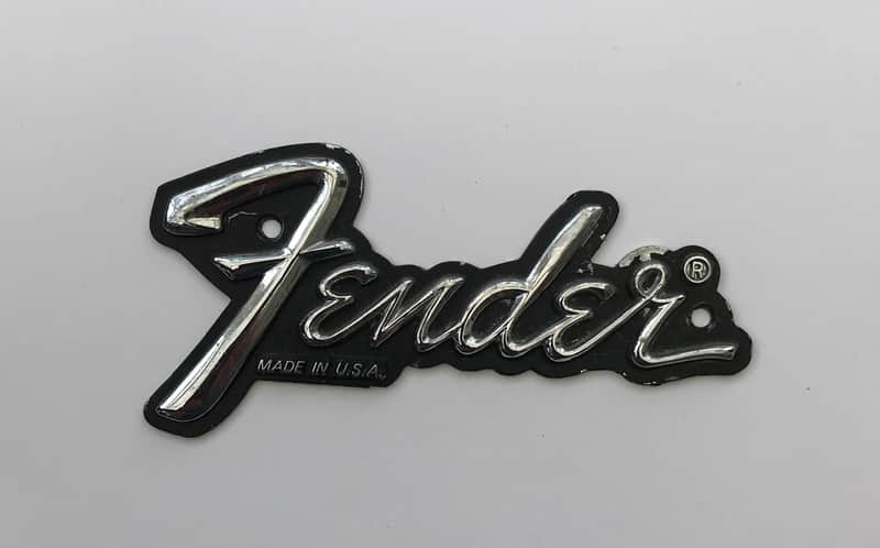 Fender Amp/ case logo Mid 70’s Black/silver | Reverb Denmark