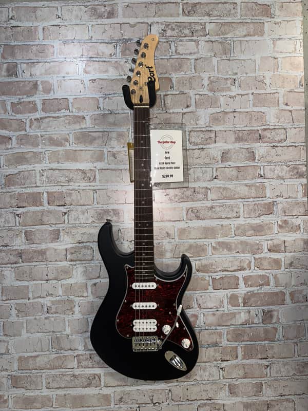 Cort G110 Double Cutaway HSS - Open Pore Black | Reverb