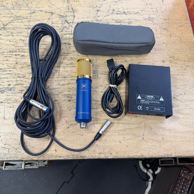 Used SE Electronics SE5500 Large Diaphragm Tube Condenser Mic | Reverb