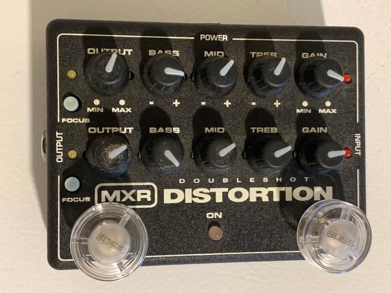 MXR Doble Shot Distortion Mid 2000's - Black with Glowing | Reverb