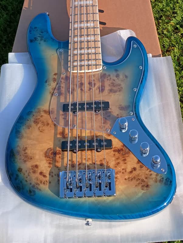 Bass Mods FB5 5 String Bass Delano Alnico Bartolini 4.6 | Reverb