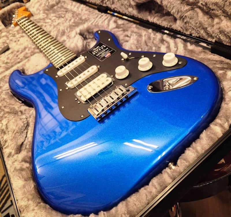 Fender American Ultra II Stratocaster HSS Noble Blue | Reverb