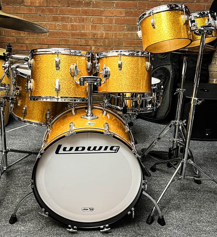 Ludwig Classic kit 1970’s - Gold Sparkle | Reverb