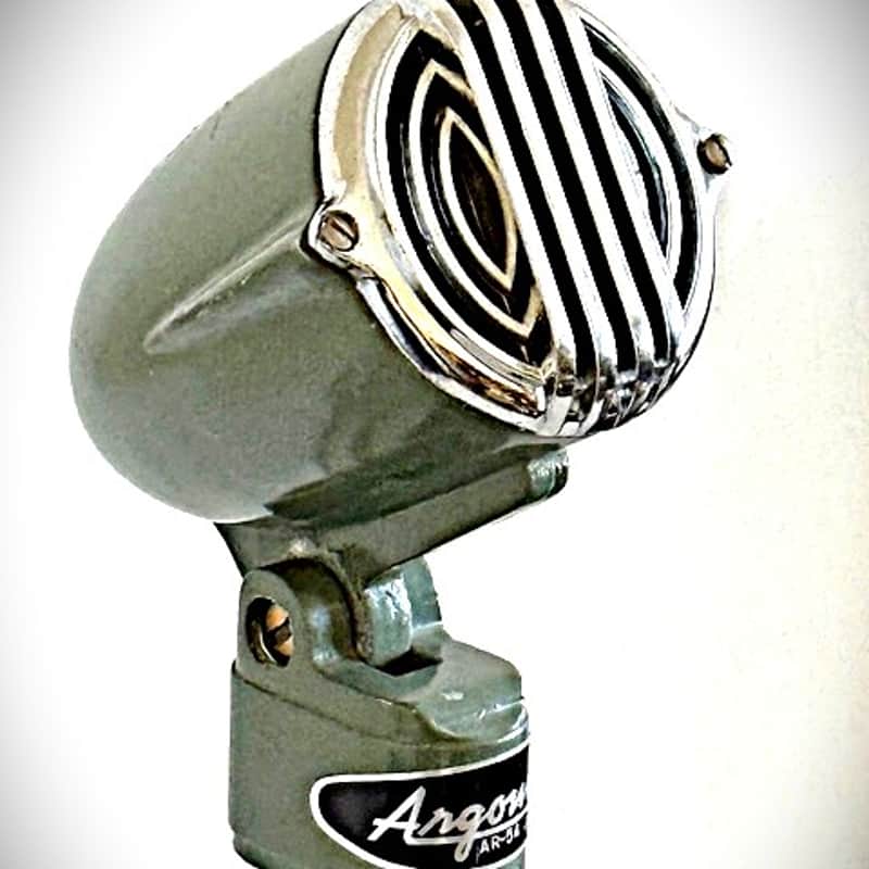 Vintage 1960's Argonne AR-54 Crystal Microphone, original | Reverb