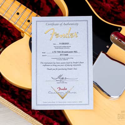 2021 Fender Custom Shop Limited 70th Anniversary Broadcaster | Reverb