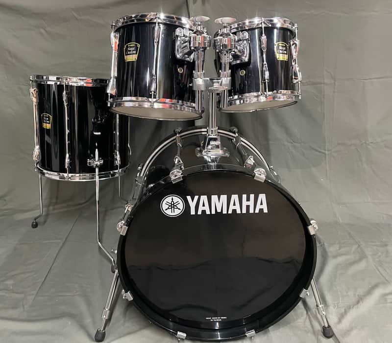 Yamaha Stage Custom Advantage 4 Piece Drum Set - Raven Black | Reverb