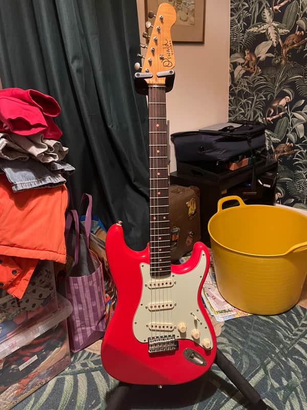 Oswald OS strat - aged fiesta red | Reverb UK