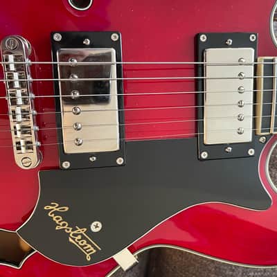 Hagstrom Viking - Cherry red finish - with hardshell case | Reverb
