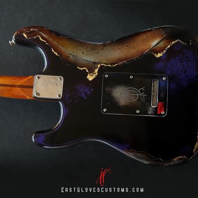 Fender Stratocaster “Midnight Monarch” Purple Gold Leaf | Reverb