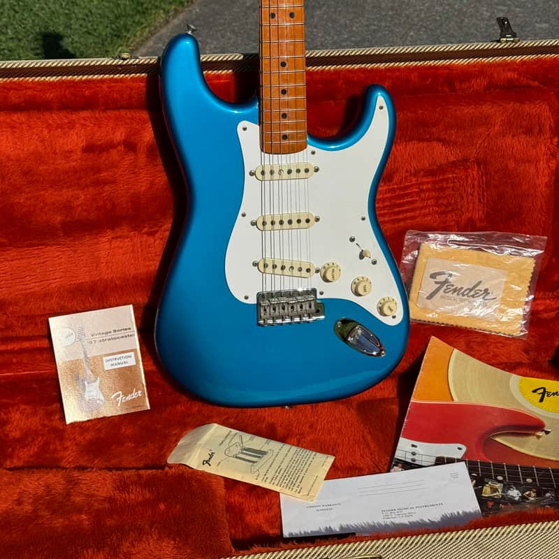 1984 Fender Fullerton Reissue ‘57 Stratocaster - Lake Placid | Reverb