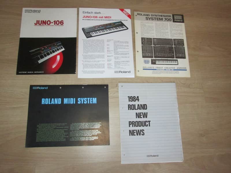 Roland Vintage Synthesizer-Literature Package (Juno-106, | Reverb
