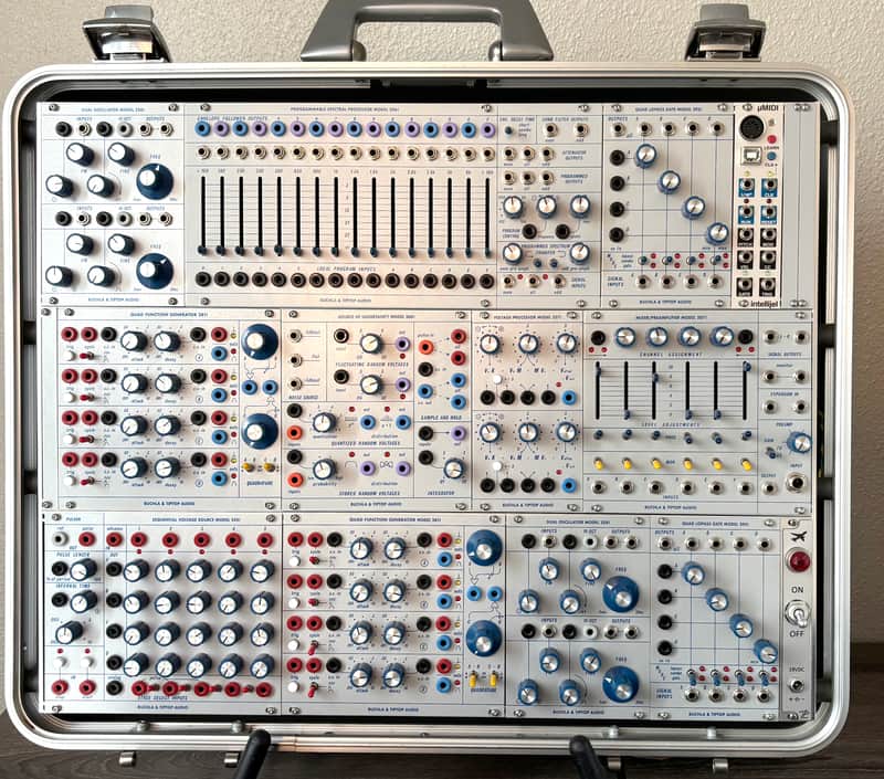 Buchla Tiptop 200t series with BPNYC ZERO Halliburton | Reverb