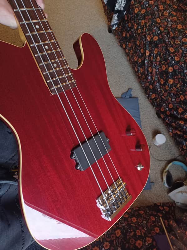 USA CS Schecter Baron - Trans red | Reverb