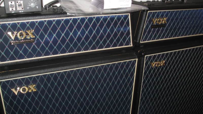 Vox AD120VTH Blue Series Blue/Black Amp w/4x12 tall Speaker | Reverb