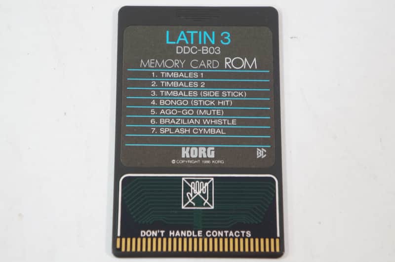 KORG DDC-B03 LATIN 3 ROM for DDD-1, DDD-5 Worldwide Shipment | Reverb