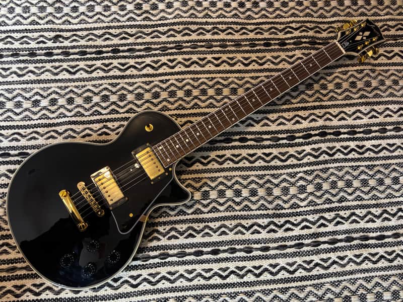 Firefly Baritone Elite Les Paul 28” - Black gold | Reverb