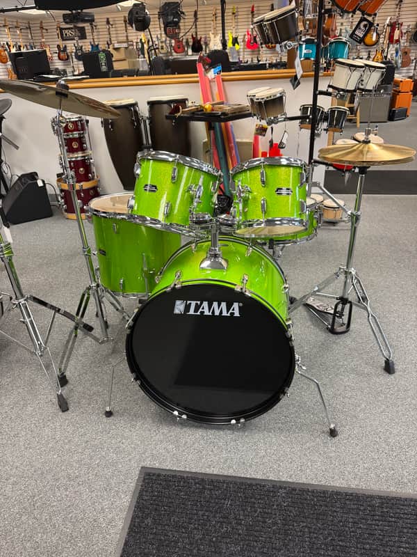 TAMA ST52H5CLGS Stagestar Complete Lime Green Sparkle Set - | Reverb