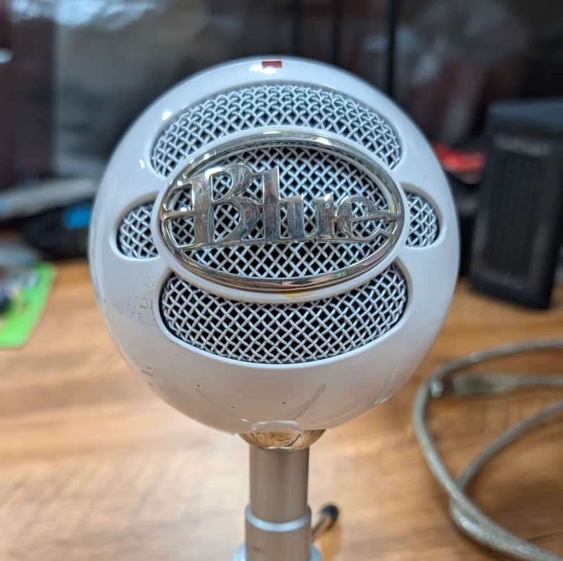 Blue Snowball iCE USB Mic 2010s - Gloss White | Reverb