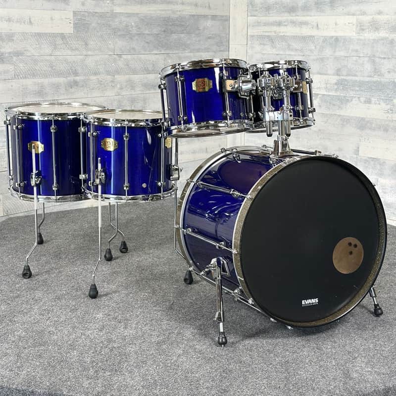 Used Premier Signia Maple 5pc Drum Set Sapphire Blue - Very | Reverb
