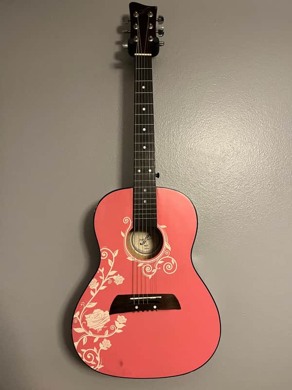 First Act MG318 3/4 Size Acoustic Guitar 2014 - Pink | Reverb