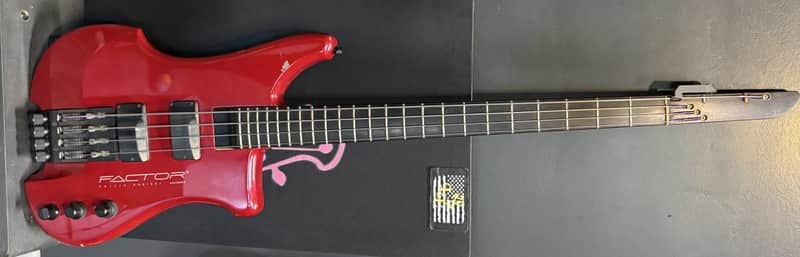 1987 Kubicki Xfactor 4 string Pearl Red | Reverb