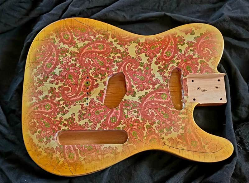 Paisley Telecaster Body, Aged, Relic , Nitro , Alder, 2 kg | Reverb