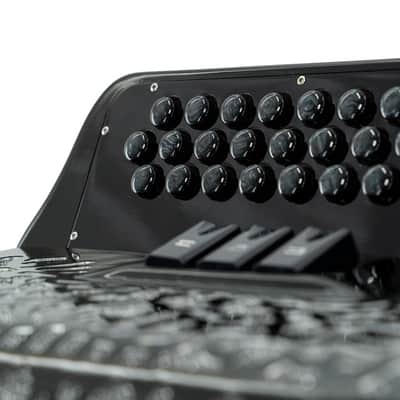 Pre-Owned Hohnica Aces II GCF 3 Register Accordion - Black | | Reverb