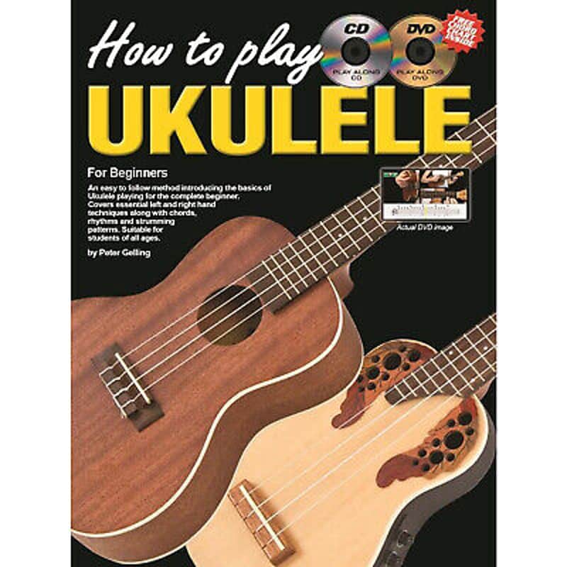 How to Play The Ukulele Teach Yourself Beginner Easy Book CD | Reverb