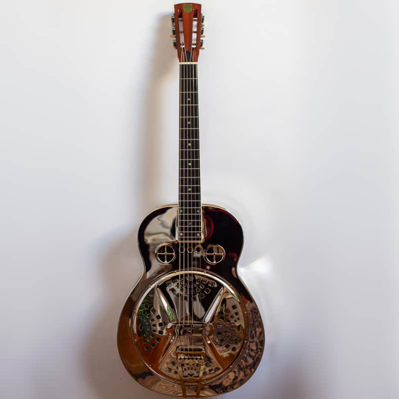 Micheal Messer MM FIDDLE EDGE Resonator 2023 - Chrome Plated | Reverb