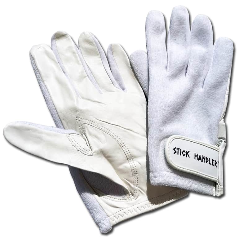 STICK HANDLER Stick Handler Full Finger Drum Gloves White | Reverb
