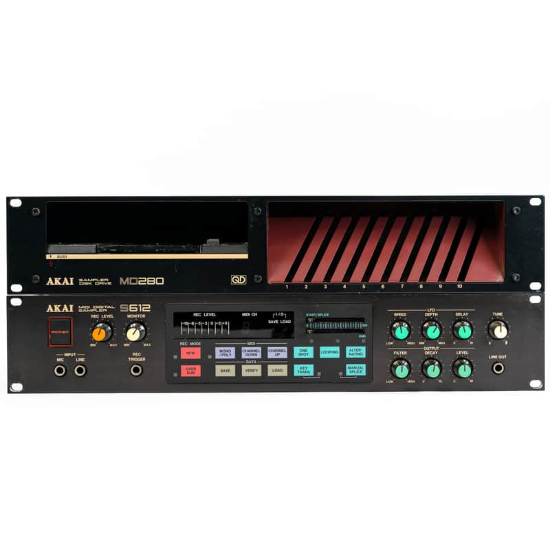 Akai S612 Digital Sampler w/ MD280 Disc Drive Module - MD 280 | Reverb