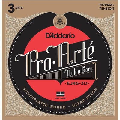 D'Addario EJ45-3D Pro-Arte Nylon Normal Tension Classical | Reverb