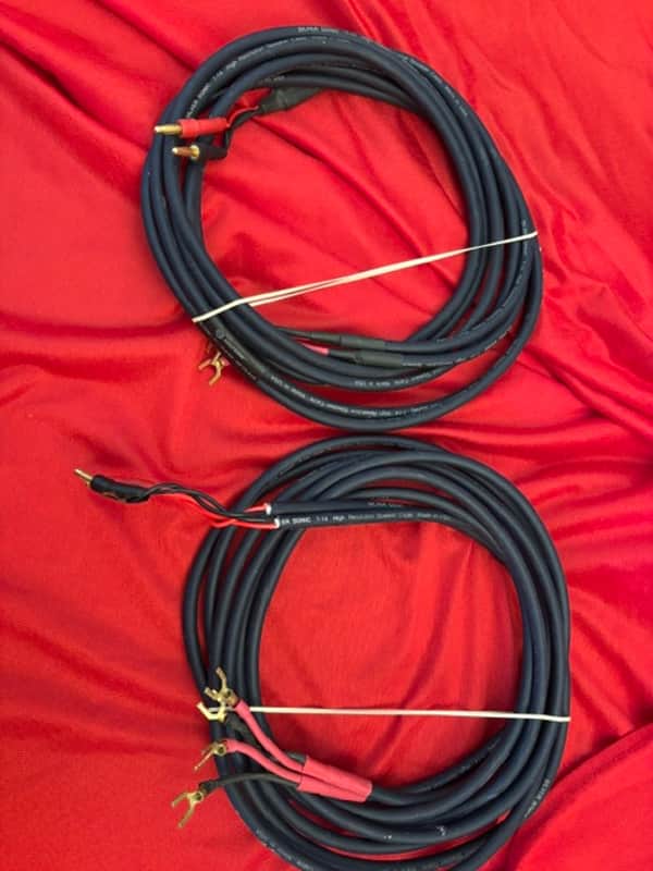 DH LABS Silver Sonic T-14 9ft bi-wire pair audiophile speaker | Reverb