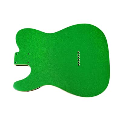 Green Sparkle Telecaster body - Double cream binding | Reverb