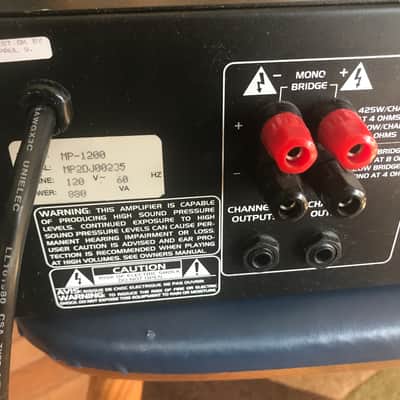 Equinox MP-1200 power amp. USA made. 260 WPC into 8 ohms | Reverb