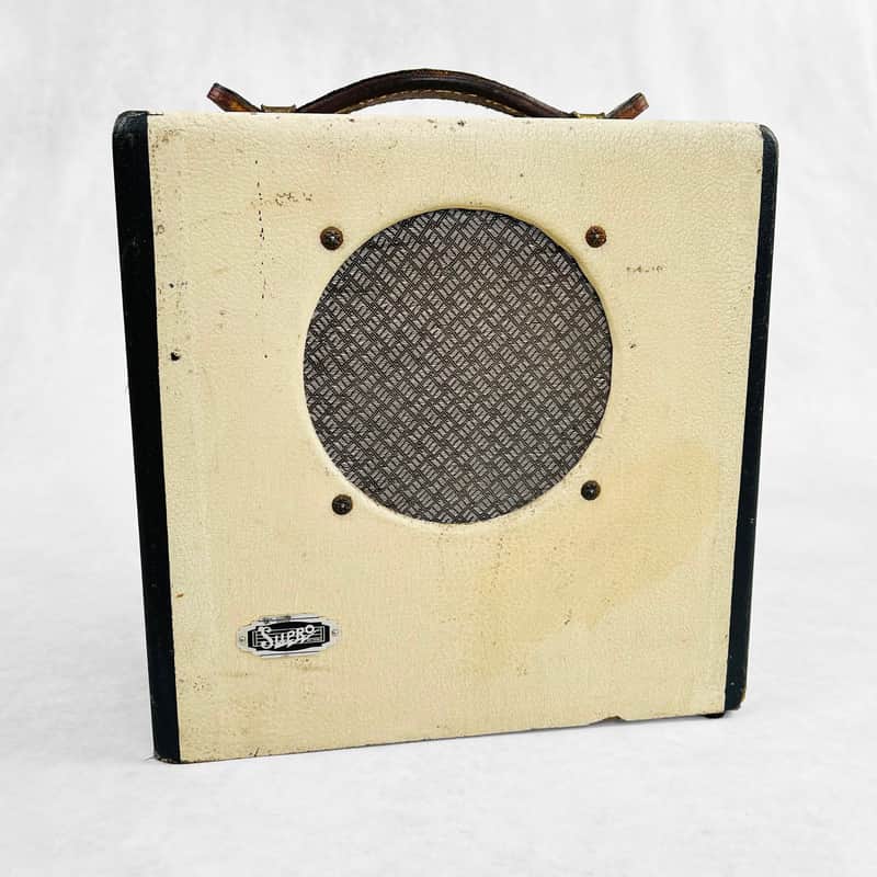 Supro 1x6" Tube Combo Amplifier 1948 - Cream & Black | Reverb