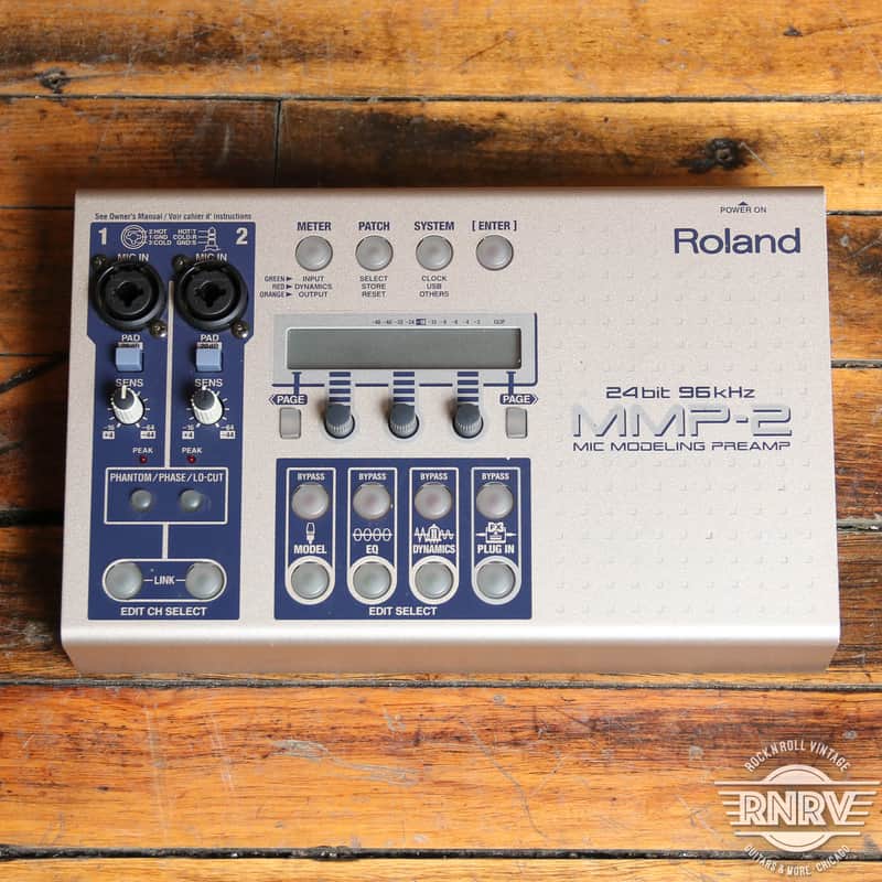 Roland MMP-2 Mic Modeling Preamp 2000s - Silver | Reverb