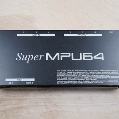 Roland MPU-64 USB MIDI Interface 1998 Black w/ USB Cable, | Reverb