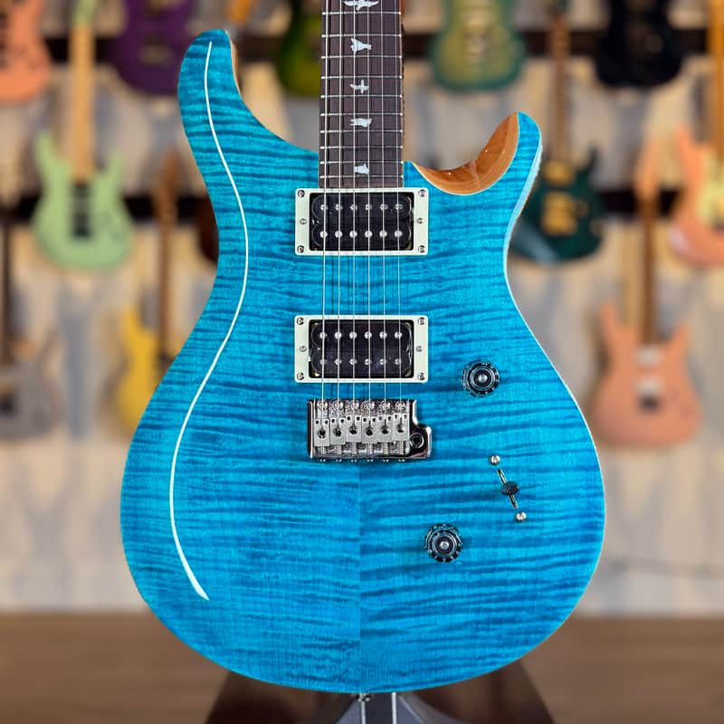PRS SE Custom 24 - Blue Matteo/Natural Back | Reverb Canada