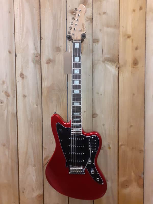 RJT-60Q 4-Pickup Jazzmaster in Candy Apple Red Finish | Reverb UK
