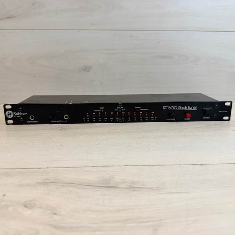 Sabine RT-1600 Rack Tuner – Made in USA – Vintage 1U LED | Reverb