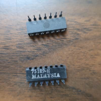 2 Vintage LM1489N Quad RS232 Line Driver Logic I.C.s Chips | Reverb