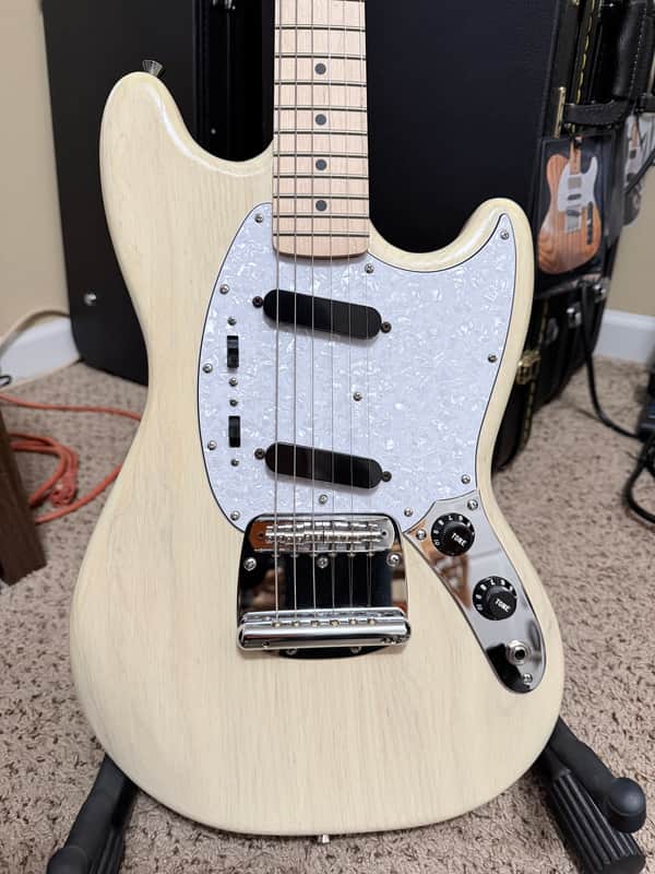 Warmoth Mustang 2025 - Trans White Gloss Poly | Reverb