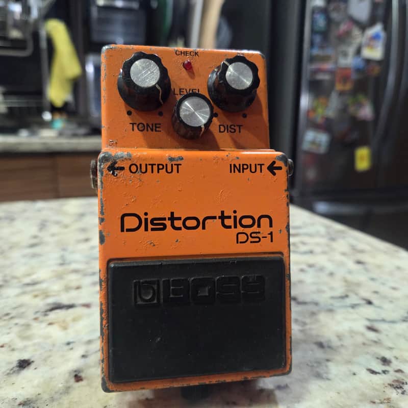 Boss DS-1 Distortion (Black Label) 1982 - 1988 - Orange | Reverb