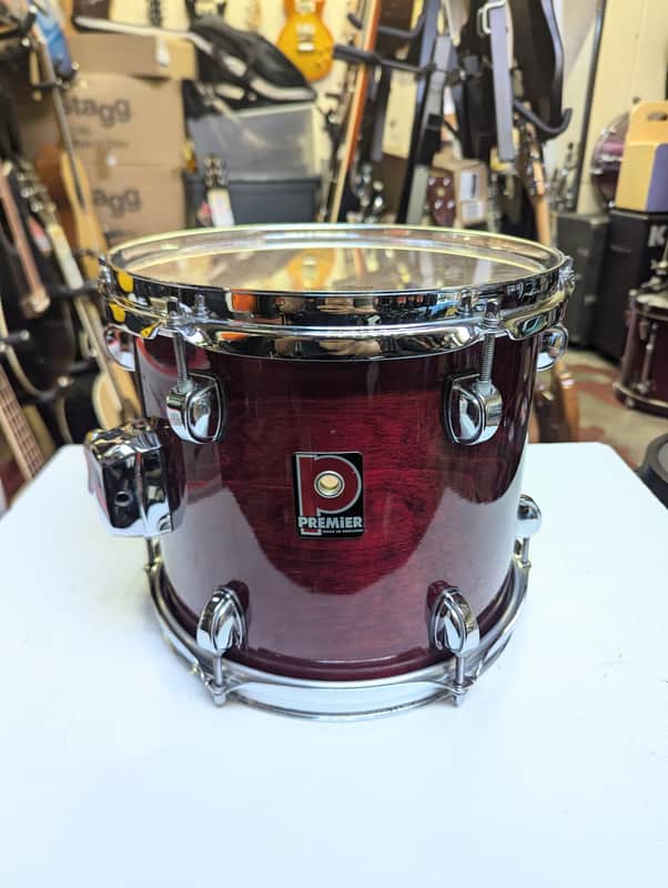 1990s Premier Made In England XPK 9 x 10" Wine Red Lacquer | Reverb