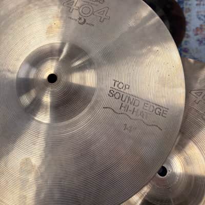 Paiste 404 14” Sound Edge Hi hats Brown Label | Reverb