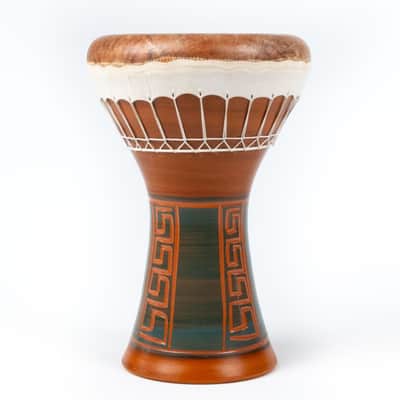 Premium Clay Darbuka Doumbek, Hand-Painted, Transparent | Reverb UK
